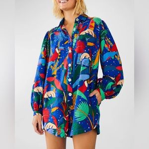 Anthropologie | Pants & Jumpsuits | Farm Rio Colorful Forest ...